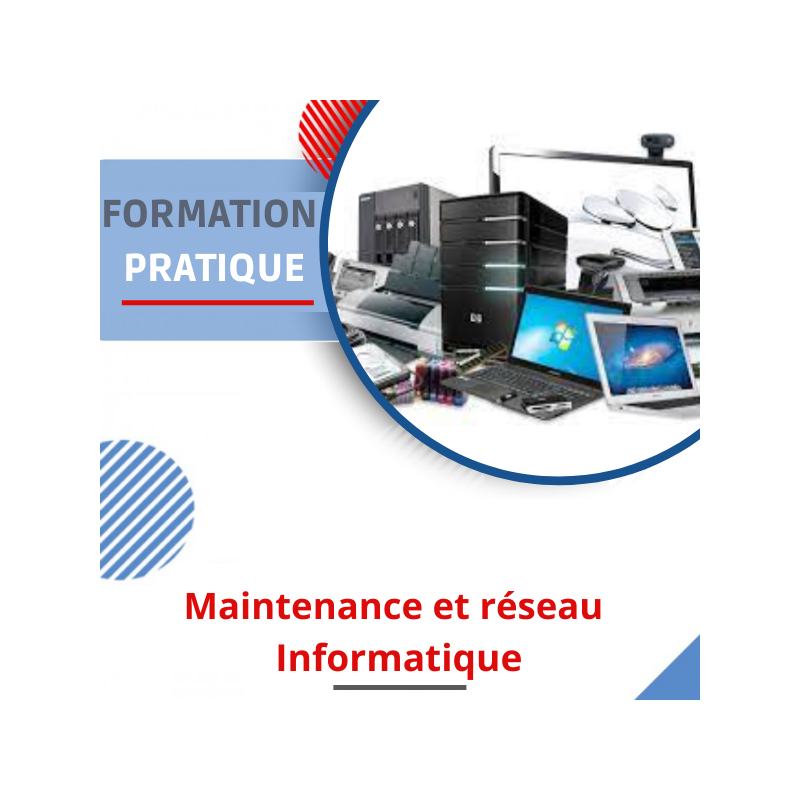 Formation 100 % pratique en Maintenance et réseau informatique